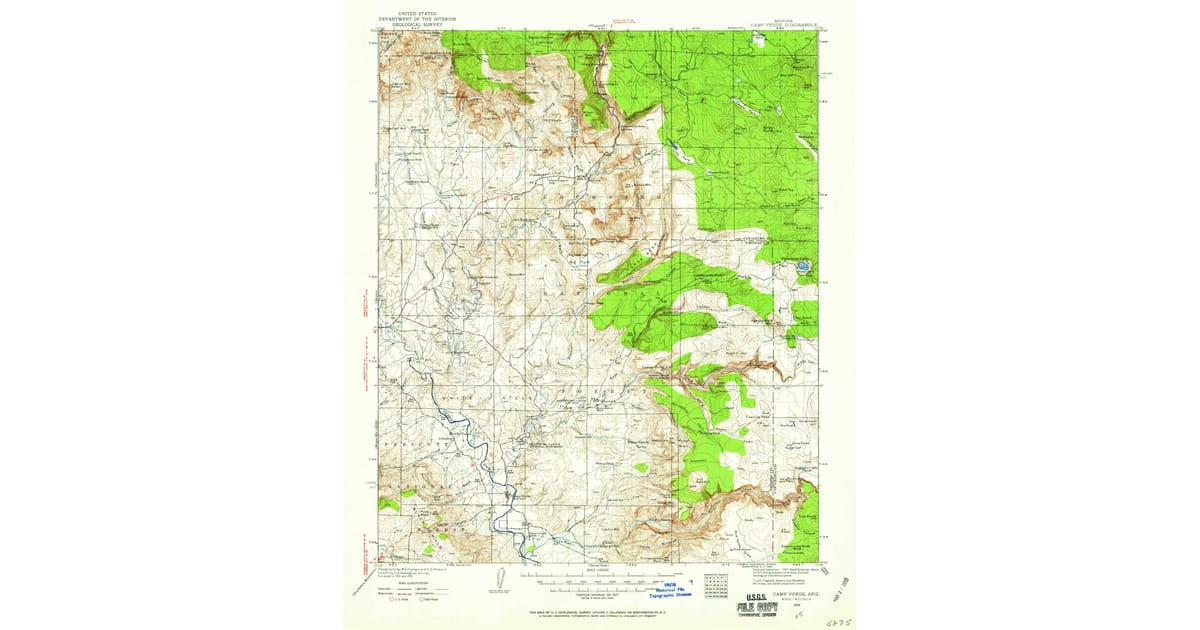 1932 Map of Camp Verde, AZ — High-Res | Pastmaps