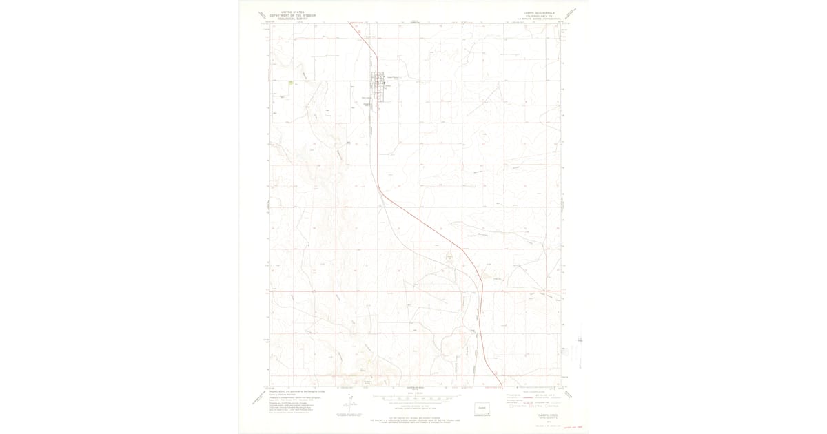 1978 Map of Campo, CO — High-Res | Pastmaps
