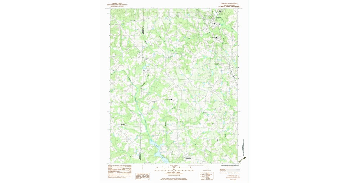 1980s Maps of Lettie Henson Estate, Spartanburg County | Pastmaps