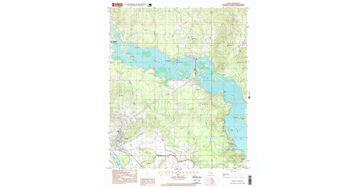 1990s Maps of Campti, LA | Pastmaps
