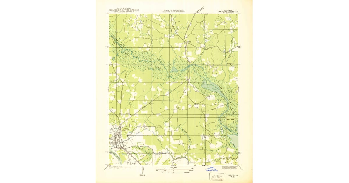 Old Maps of Campti, LA | Pastmaps