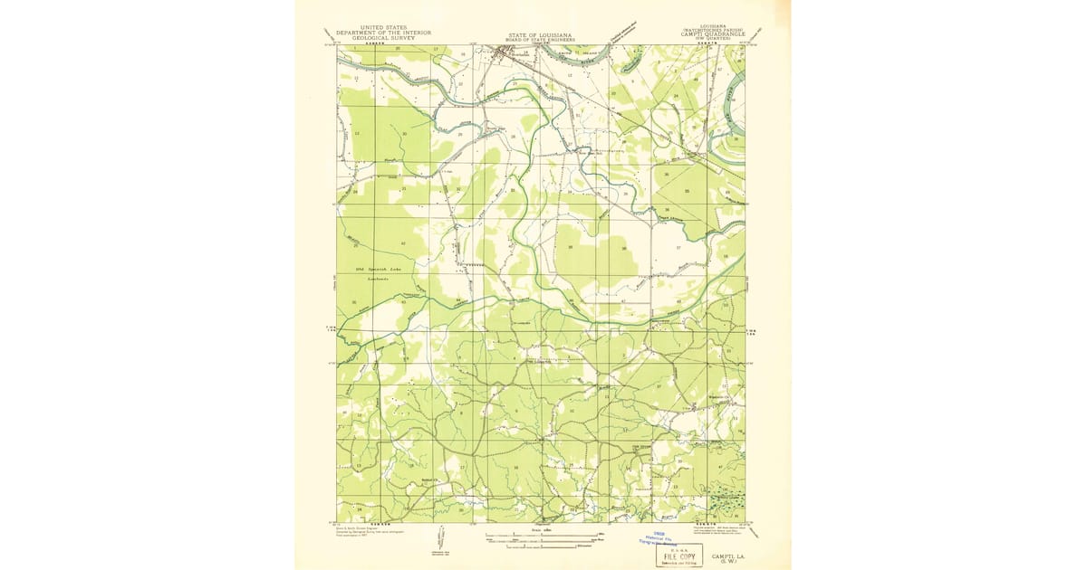 Old Maps of Greenwood Park, LA for Hiking & Exploration | Pastmaps