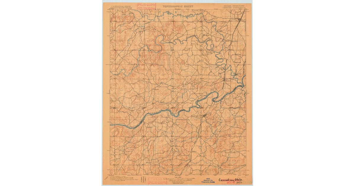 1900-1909 Maps of Okmulgee County, OK | Pastmaps