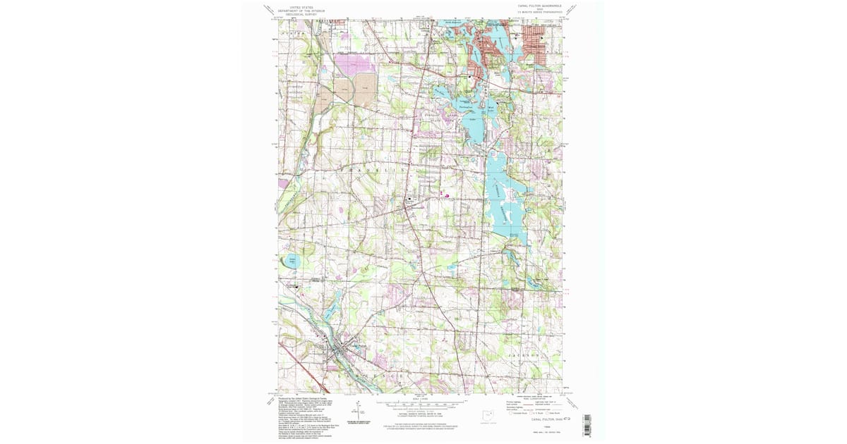 1990s Maps of Canal Fulton, OH | Pastmaps