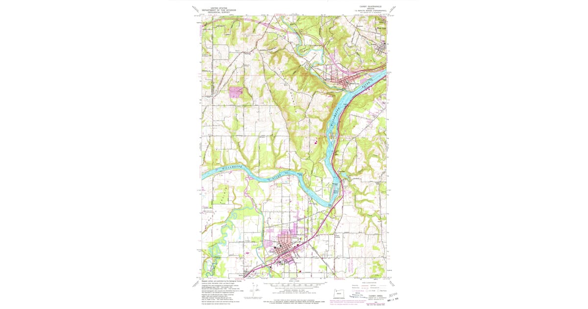 1960s Maps of Central Point, OR | Pastmaps