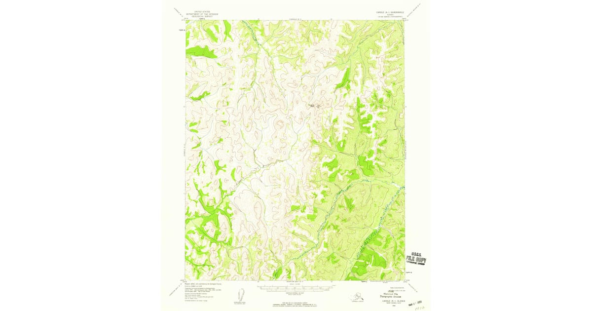 1954 Map of Candle A-1, Yukon-Koyukuk Borough, AK — High-Res | Pastmaps