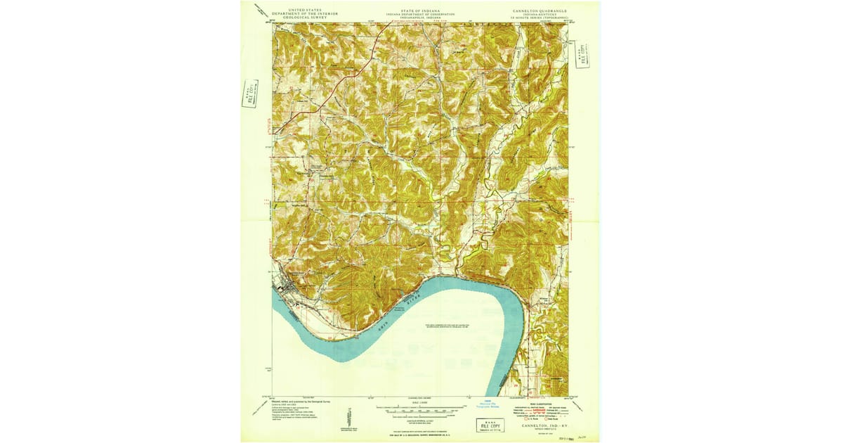 1940s Maps of Cannelton, IN | Pastmaps