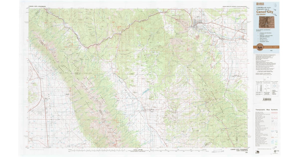 1980s Maps of Rosita, CO | Pastmaps