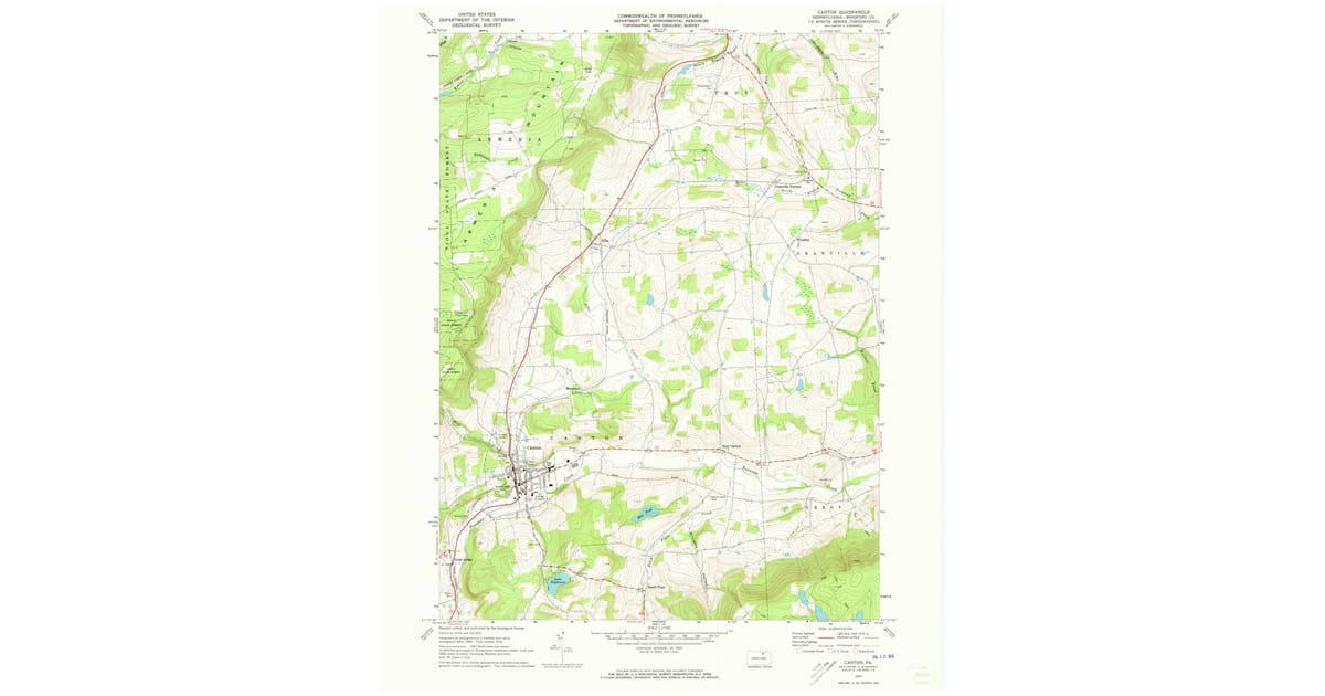 1970s Maps of Canton, PA | Pastmaps
