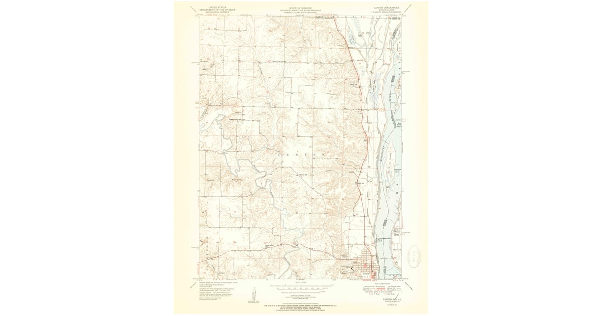 1951 Map of Canton, MO — High-Res | Pastmaps