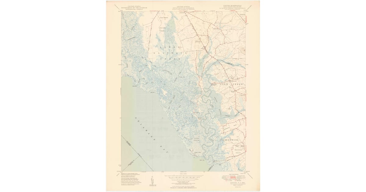 1949 Map of Canton, Salem County, NJ — High-Res | Pastmaps