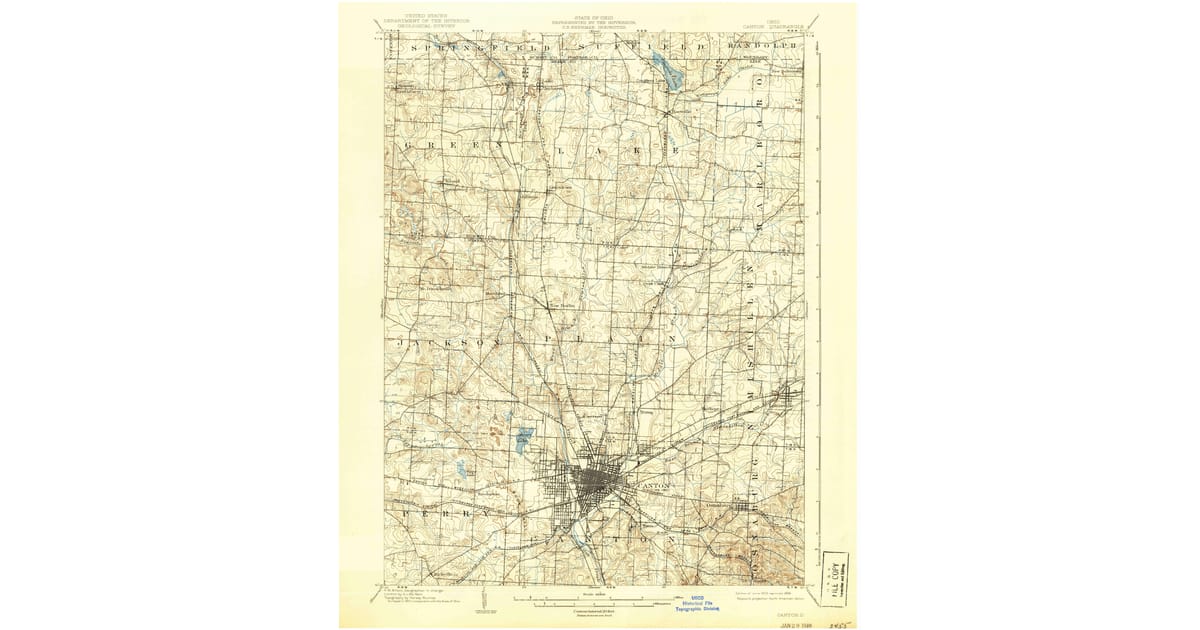 1903 Map of Canton, OH — High-Res | Pastmaps