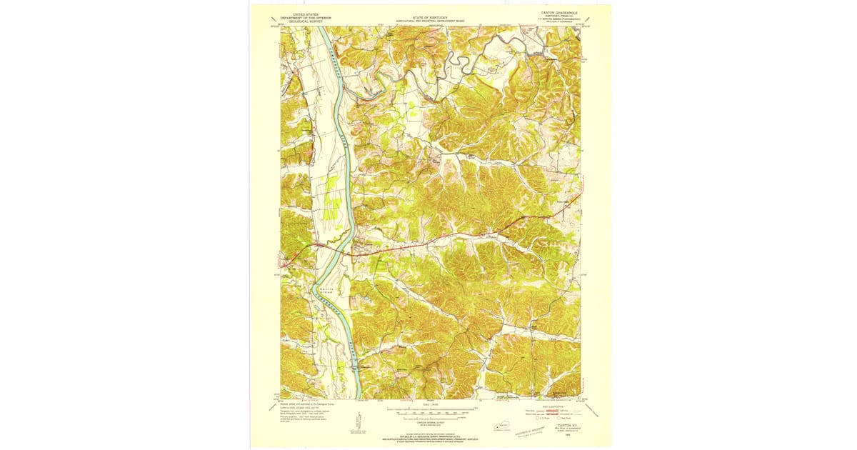 Old Maps of Canton, KY | Pastmaps