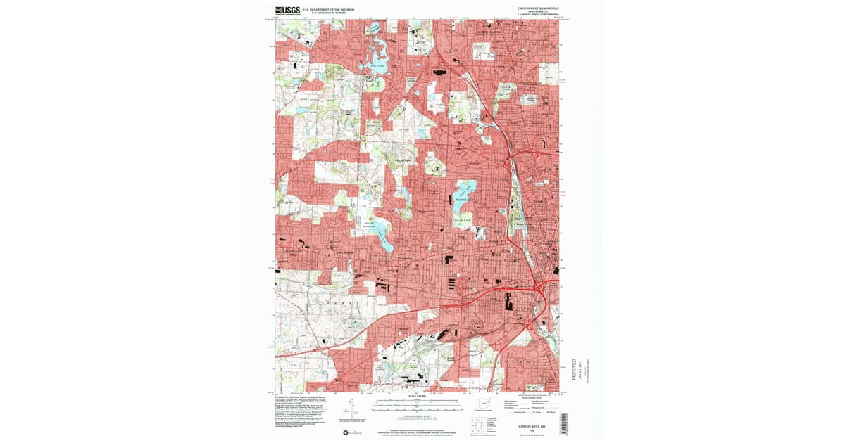 1990s Maps of Edgewood Park, OH | Pastmaps