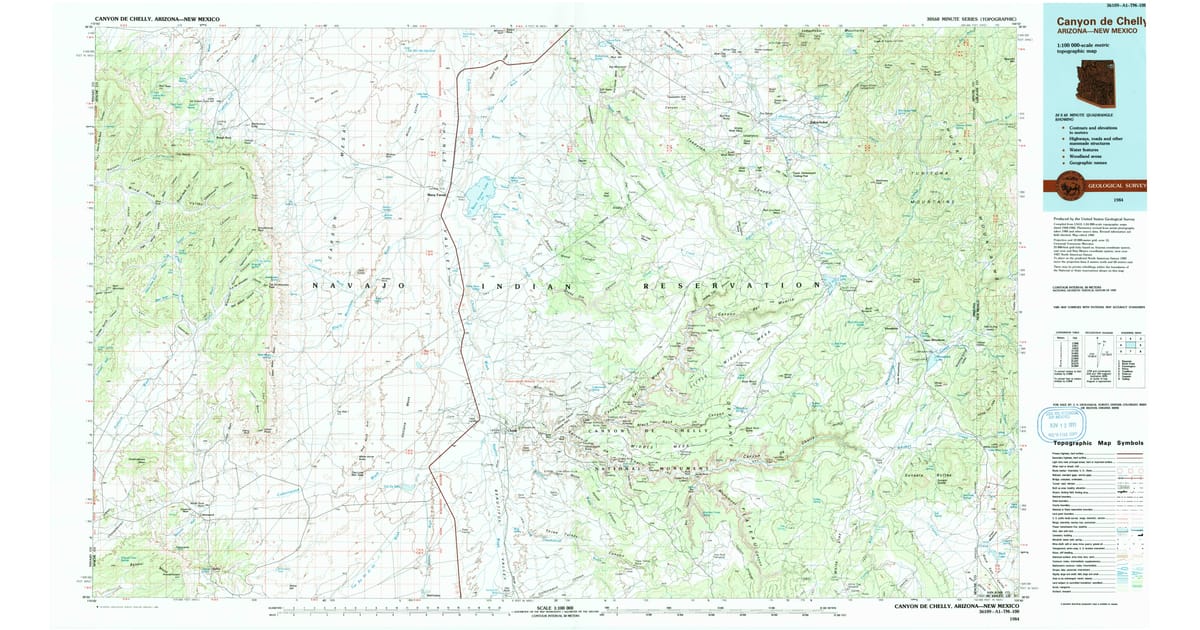 1980s Maps of Cottonwood, Chinle Agency | Pastmaps