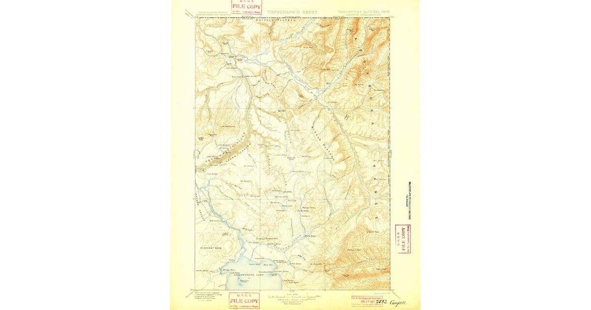 1900s (20th Century) Maps of Tower Junction, WY | Pastmaps