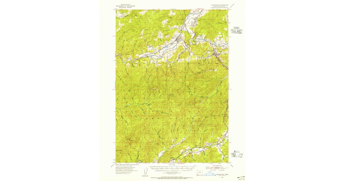 1950s Maps of Tri City, OR | Pastmaps