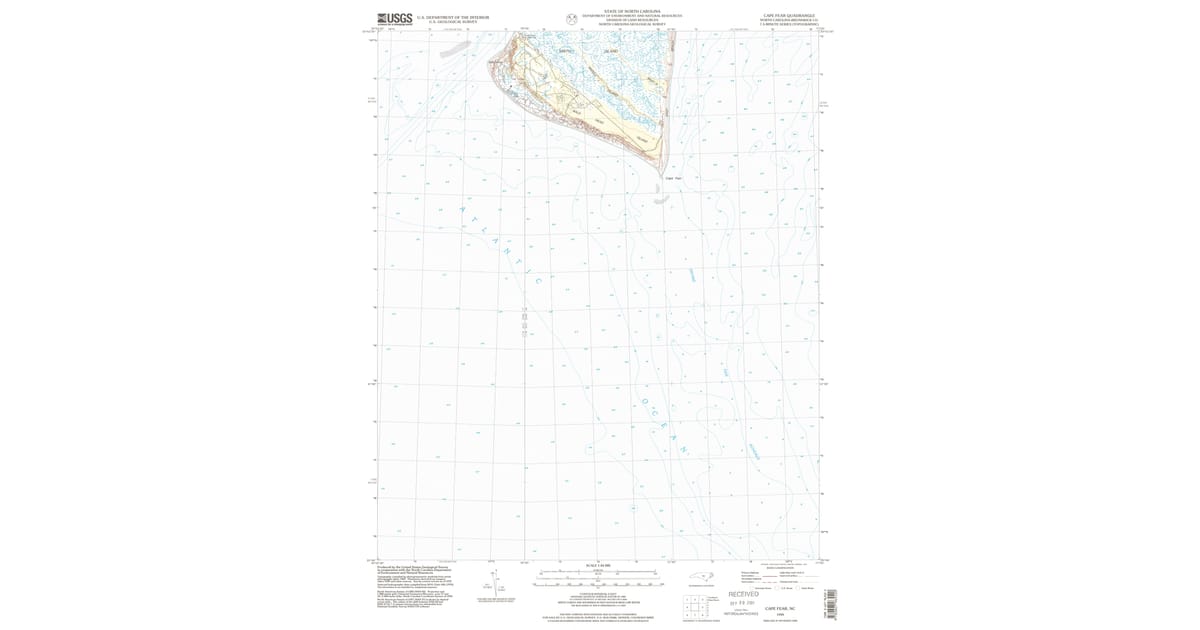 1999 Map of Cape Fear, Brunswick County, NC — High-Res | Pastmaps