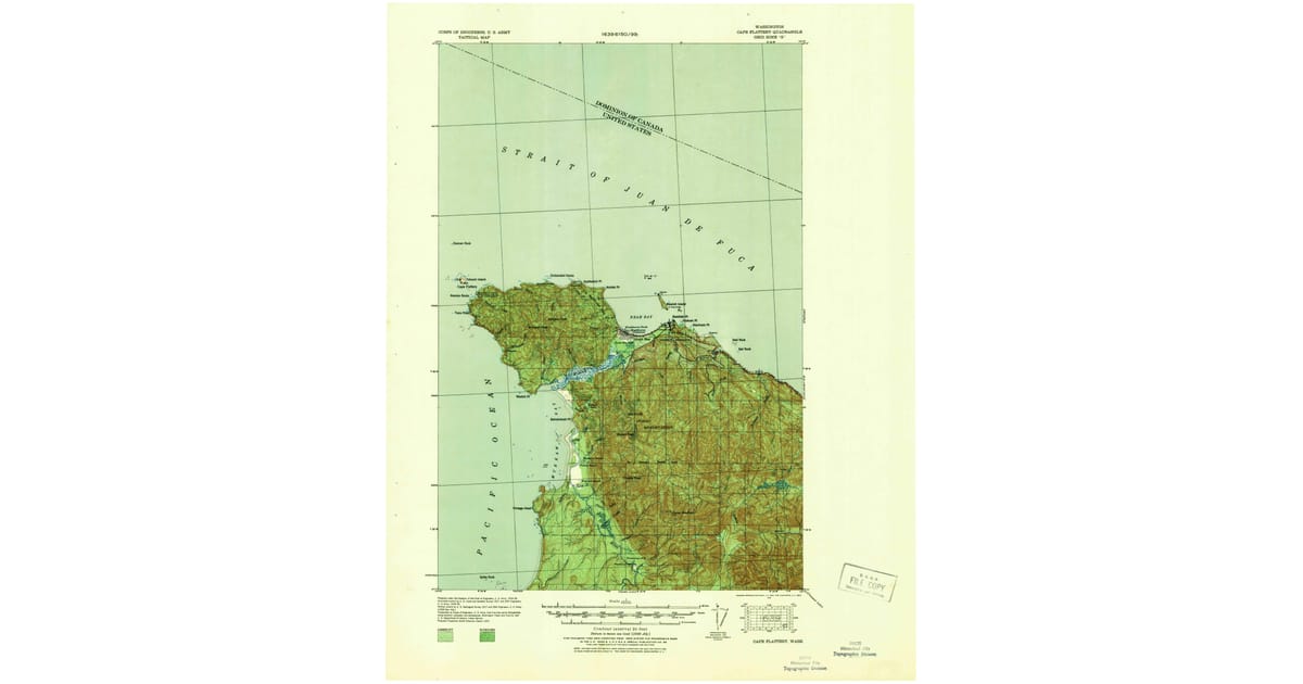 Old Maps of Neah Bay, WA for Academic Research | Pastmaps