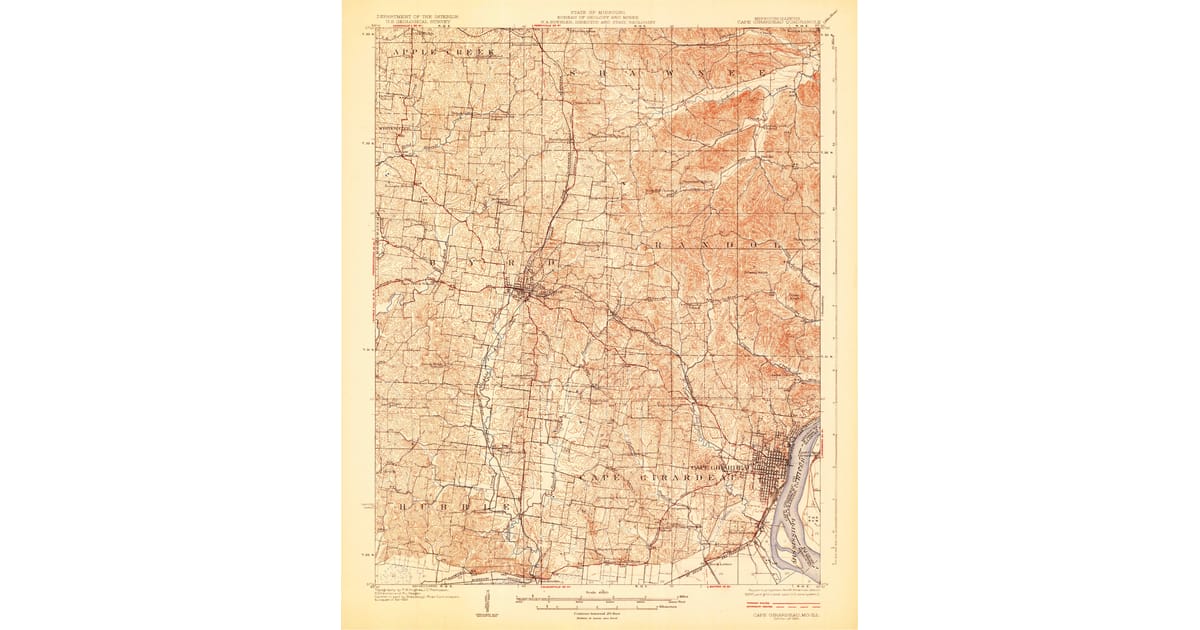 1924 Map of Cape Girardeau, MO — High-Res | Pastmaps