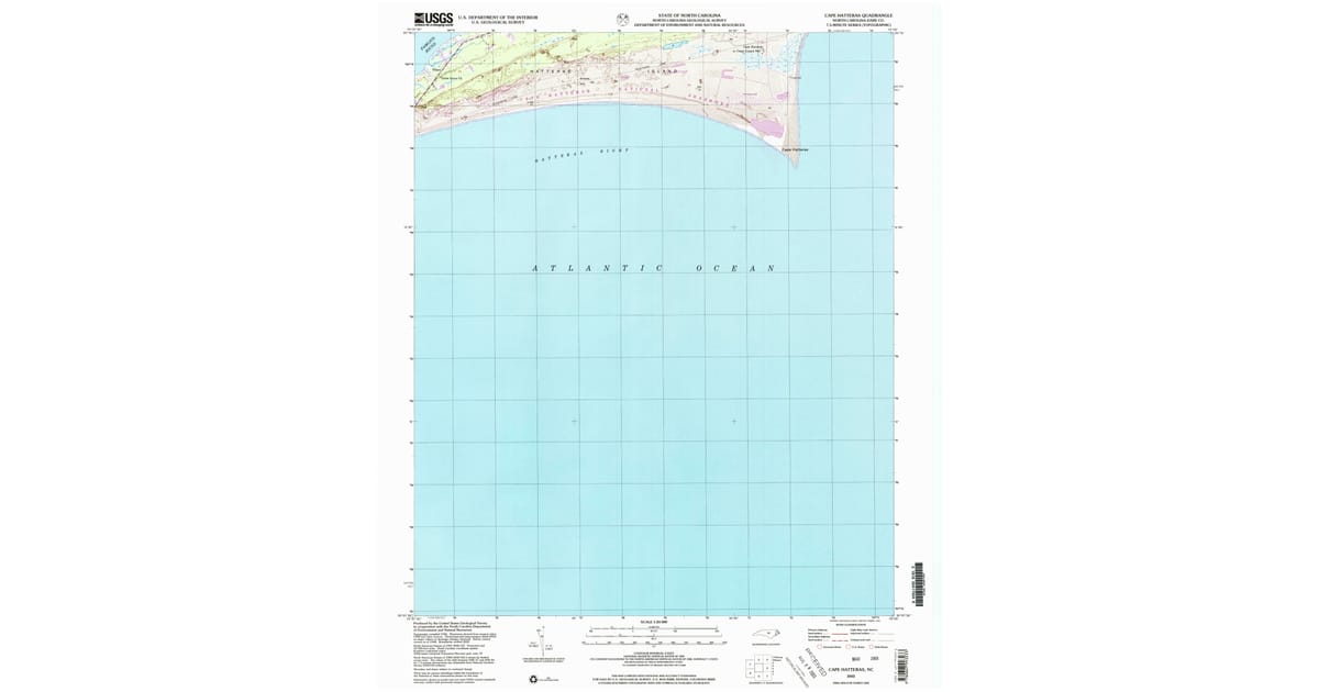 2002 Map of Cape Hatteras, Dare County, NC — High-Res | Pastmaps