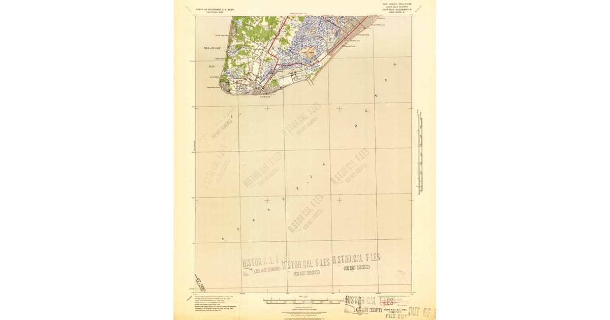 1941 Map of Cape May, NJ — High-Res | Pastmaps