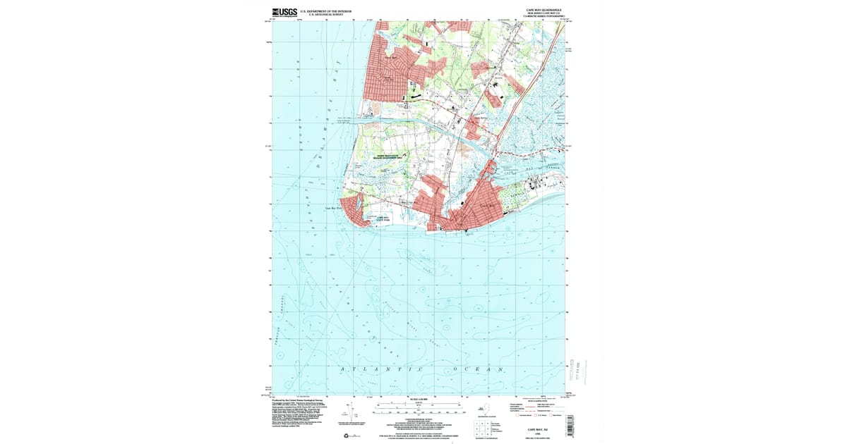 1990s Maps of Cold Spring, Lower Township | Pastmaps