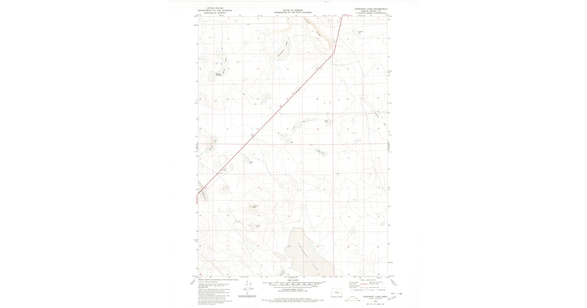 1980s Maps of Oregon | Pastmaps