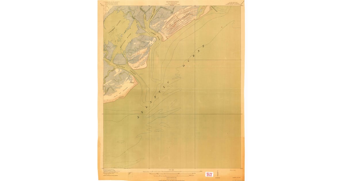 Old Historical Maps of Wild Dunes, Isle of Palms | Pastmaps