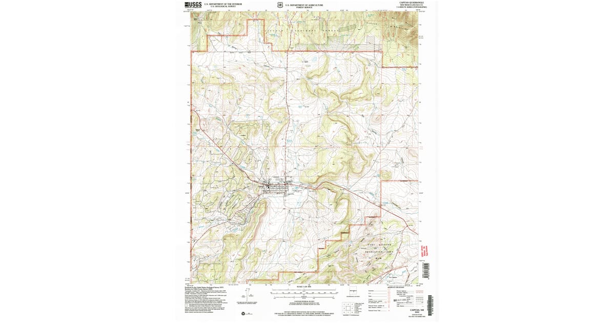 2004 Map of Capitan, NM — High-Res | Pastmaps