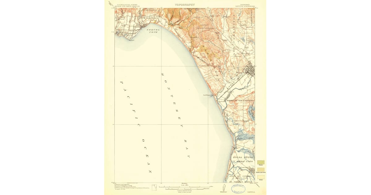 1914 Map of Capitola, CA — High-Res | Pastmaps