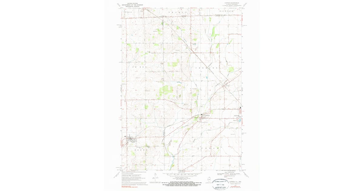 1970 Map of Capron, IL — High-Res | Pastmaps