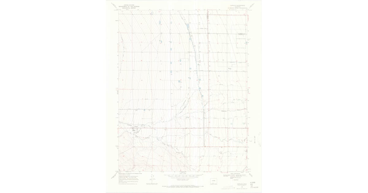 1968 Map of Capulin, CO — High-Res | Pastmaps