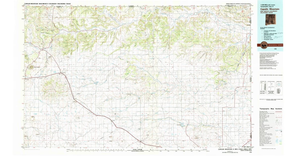 1980s Maps of Baca County, CO | Pastmaps