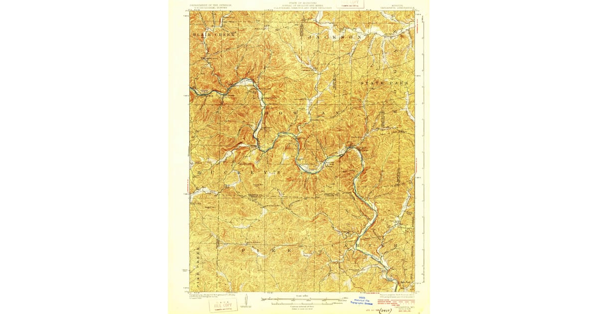 Old Maps of Owls Bend, MO | Pastmaps