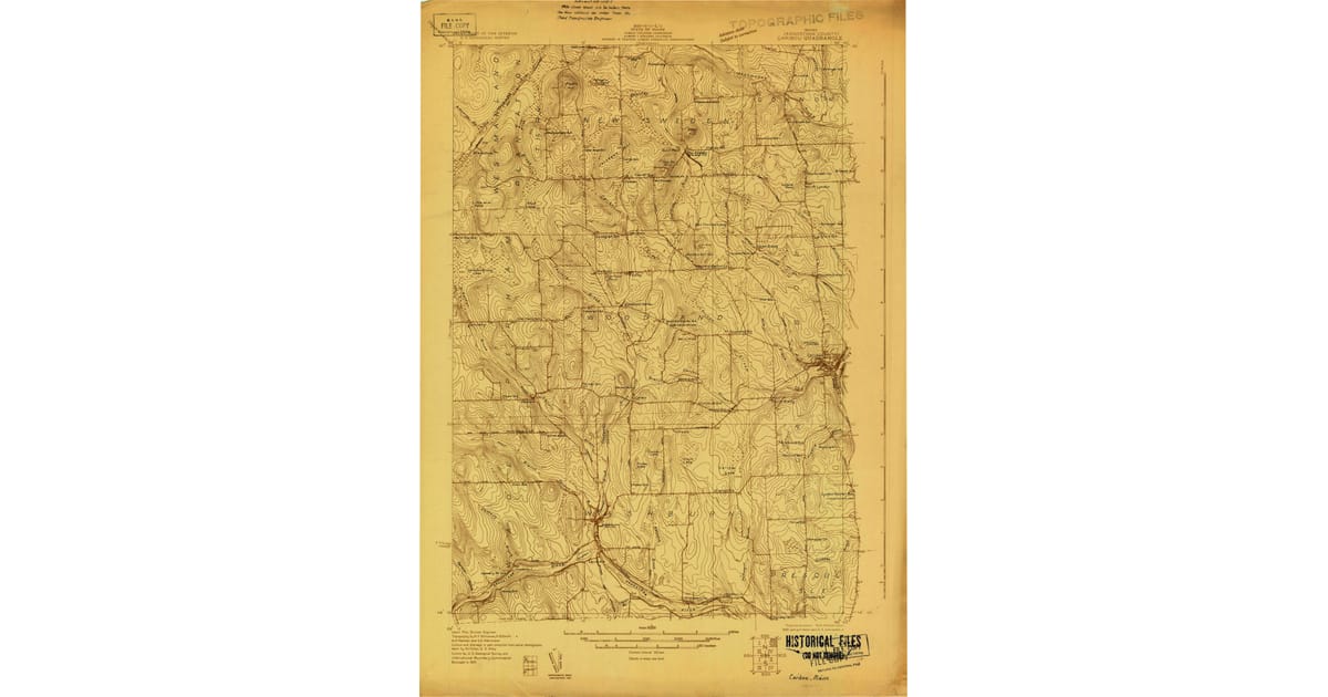 Old Maps of Caribou, ME for Hiking & Exploration | Pastmaps