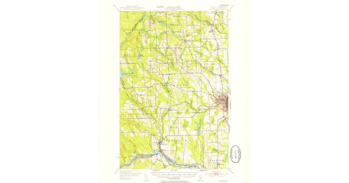 1953 Map of Caribou, ME — High-Res | Pastmaps