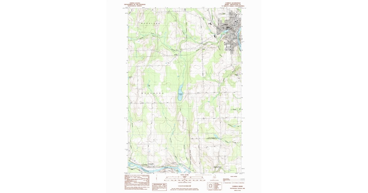 1984 Map of Caribou, ME — High-Res | Pastmaps