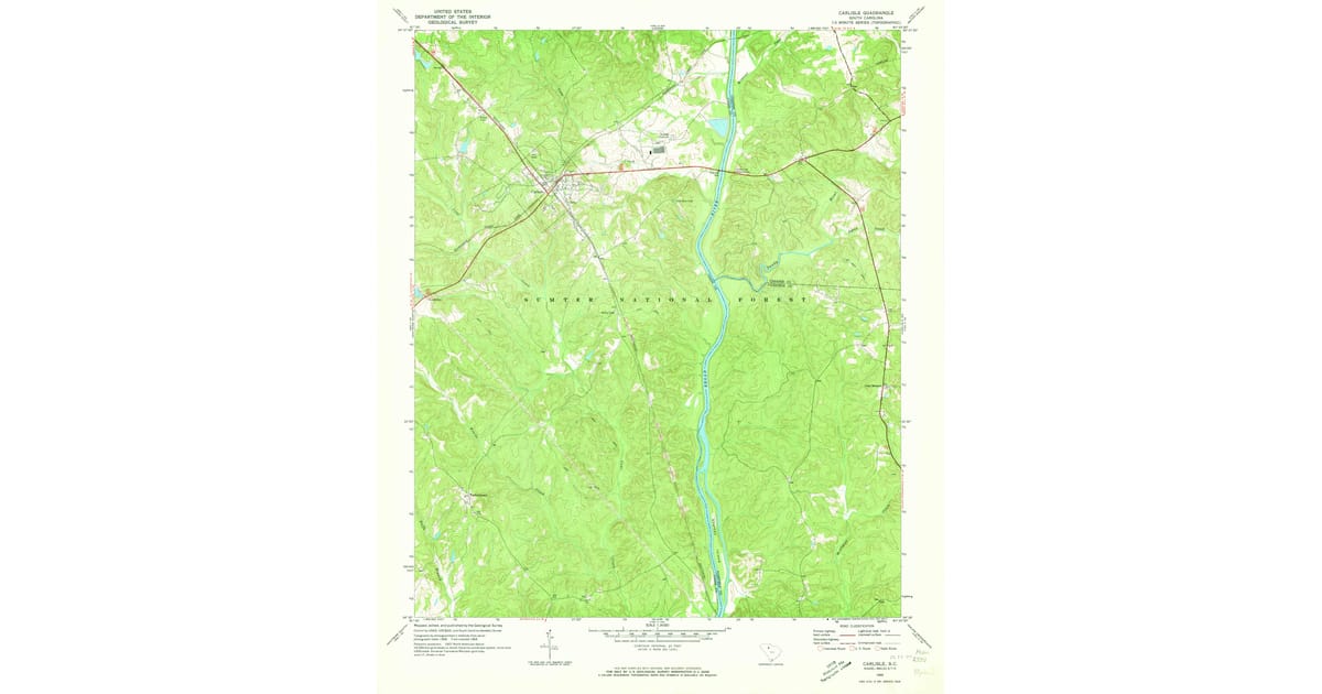 1969 Map of Carlisle, SC — High-Res | Pastmaps