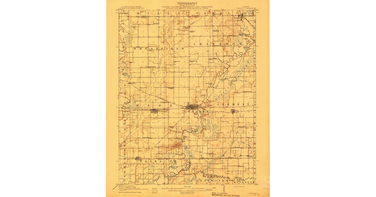 1910 Map of Carlyle, IL — High-Res | Pastmaps