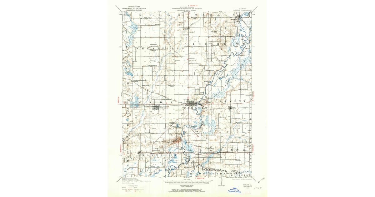 1948 Map of Carlyle, IL — High-Res | Pastmaps