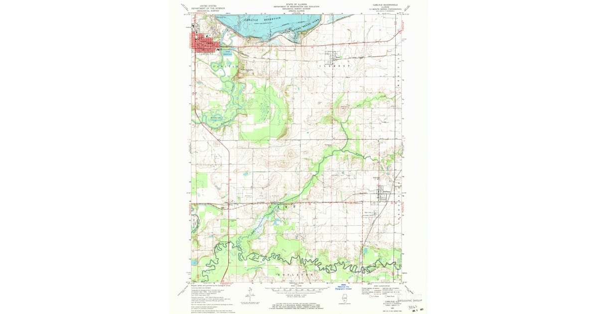 1969 Map of Carlyle, IL — High-Res | Pastmaps