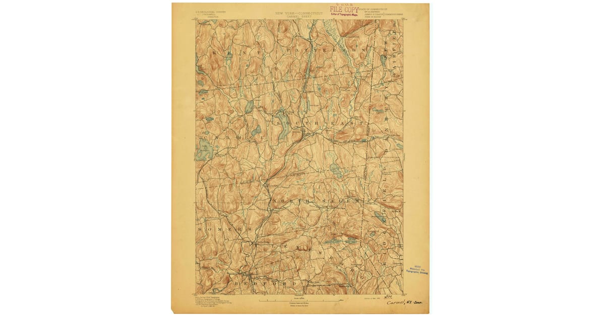 1892 Map of Carmel, Putnam County, NY — High-Res | Pastmaps