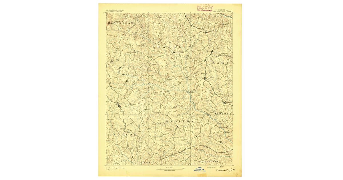 Old Maps of Reeds, GA | Pastmaps