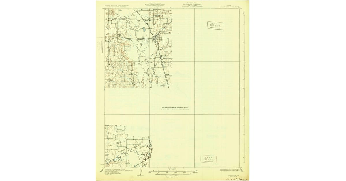 1930s Maps of Coppell, TX | Pastmaps