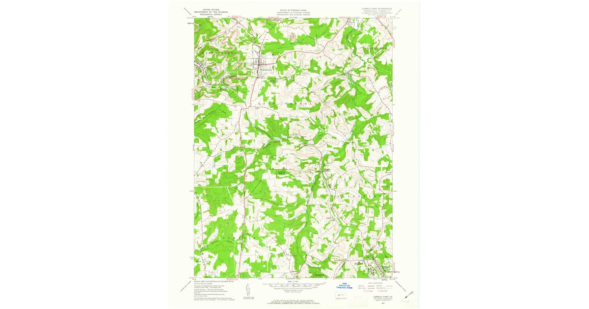 1960s Maps of Loretto, Cambria County | Pastmaps