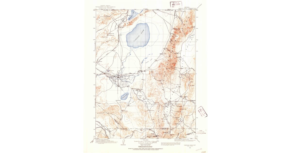 Old Maps of Fallon, NV for Genealogy | Pastmaps