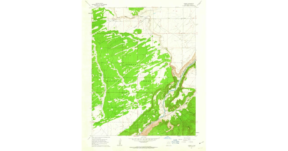 1961 Map of Carson, Taos County, NM — High-Res | Pastmaps