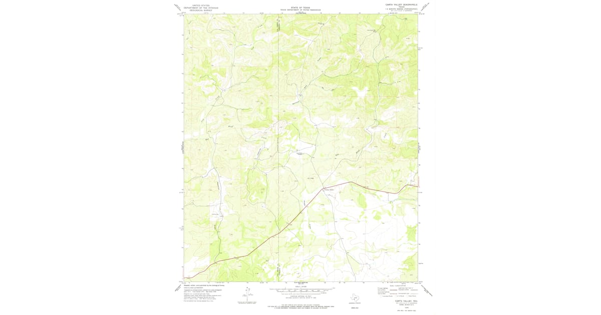 1978 Map of Carta Valley, Edwards County, TX — High-Res | Pastmaps