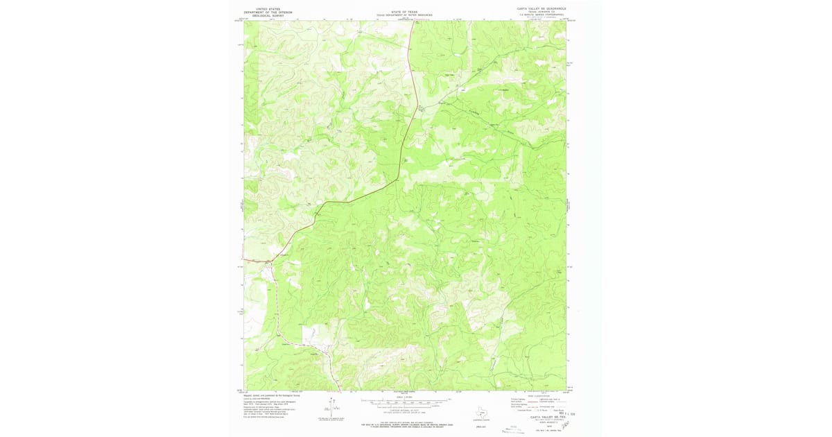 1978 Map of Carta Valley SE, Edwards County, TX — High-Res | Pastmaps